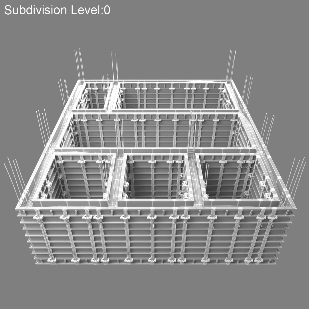 Wall Framework Panels 3d Model