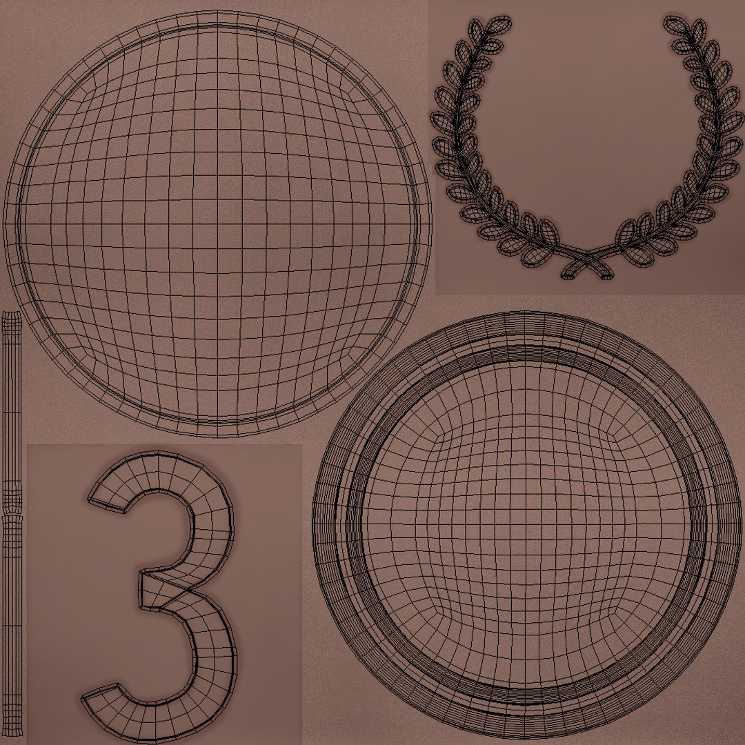 Bronze Medal 3rd Place 3D - TurboSquid 2106113