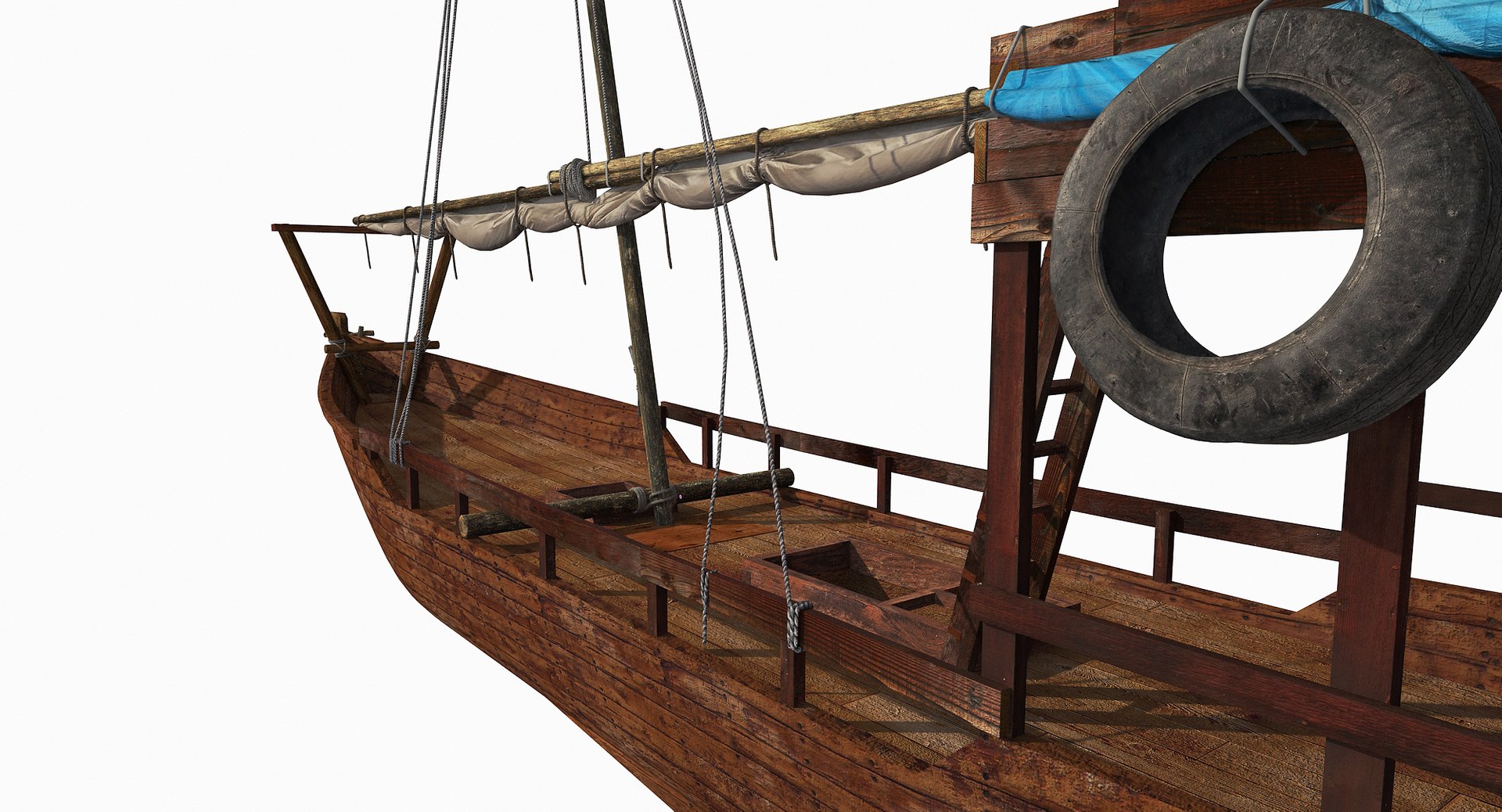 3d Model Dhow Boat
