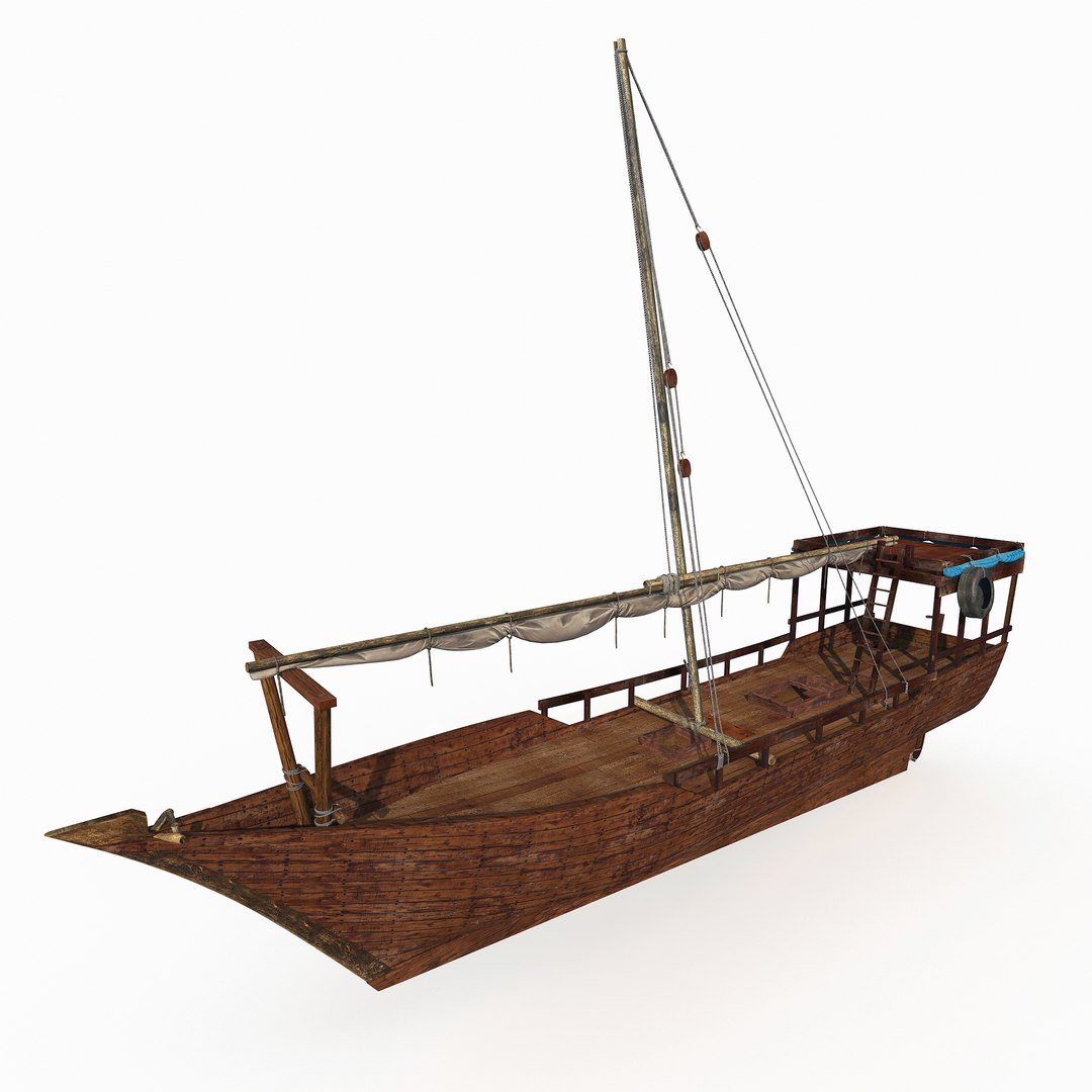 3d model dhow boat