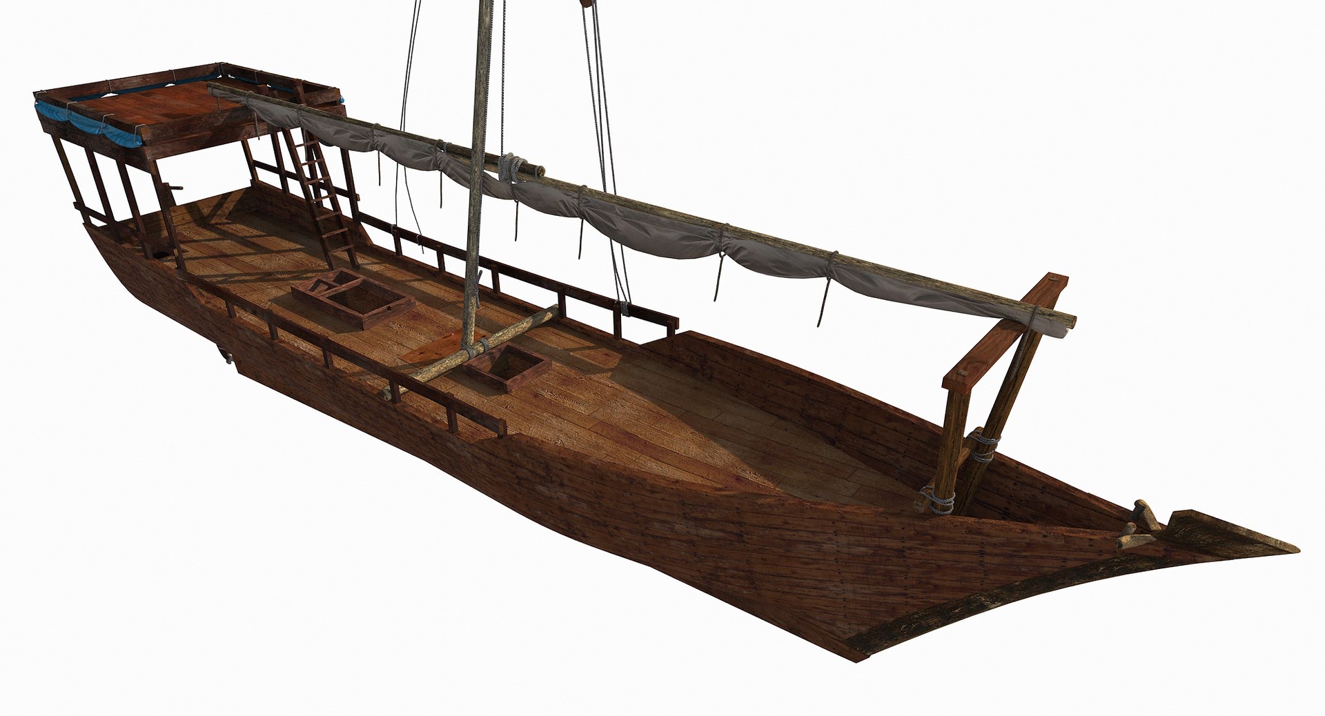 3d Model Dhow Boat