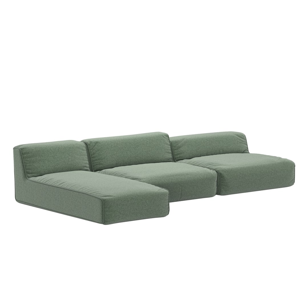 3D Model Milo Sofa Modular B - TurboSquid 2107810