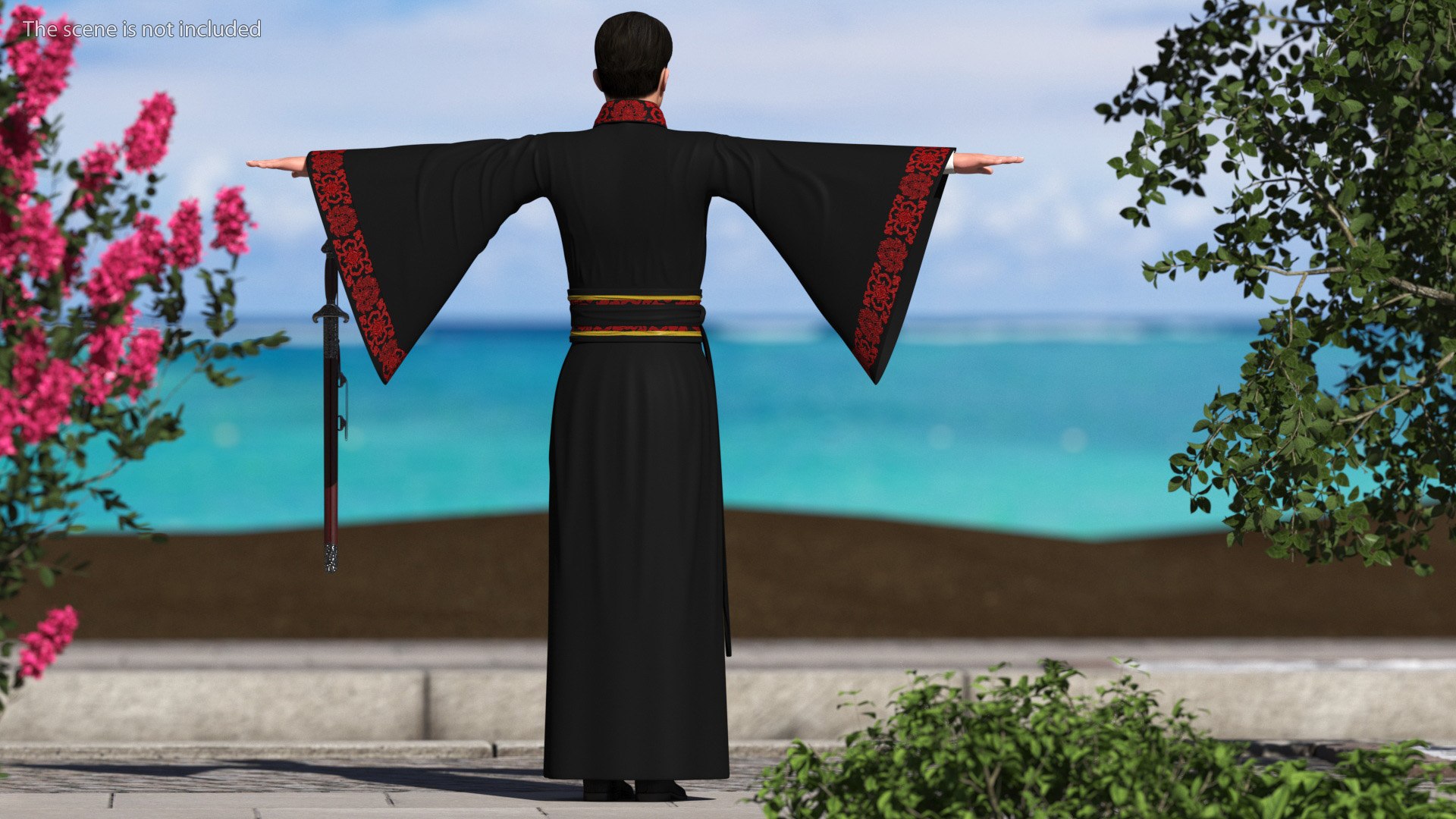 Chinese Young Man Traditional Style T-pose model - TurboSquid 2029494