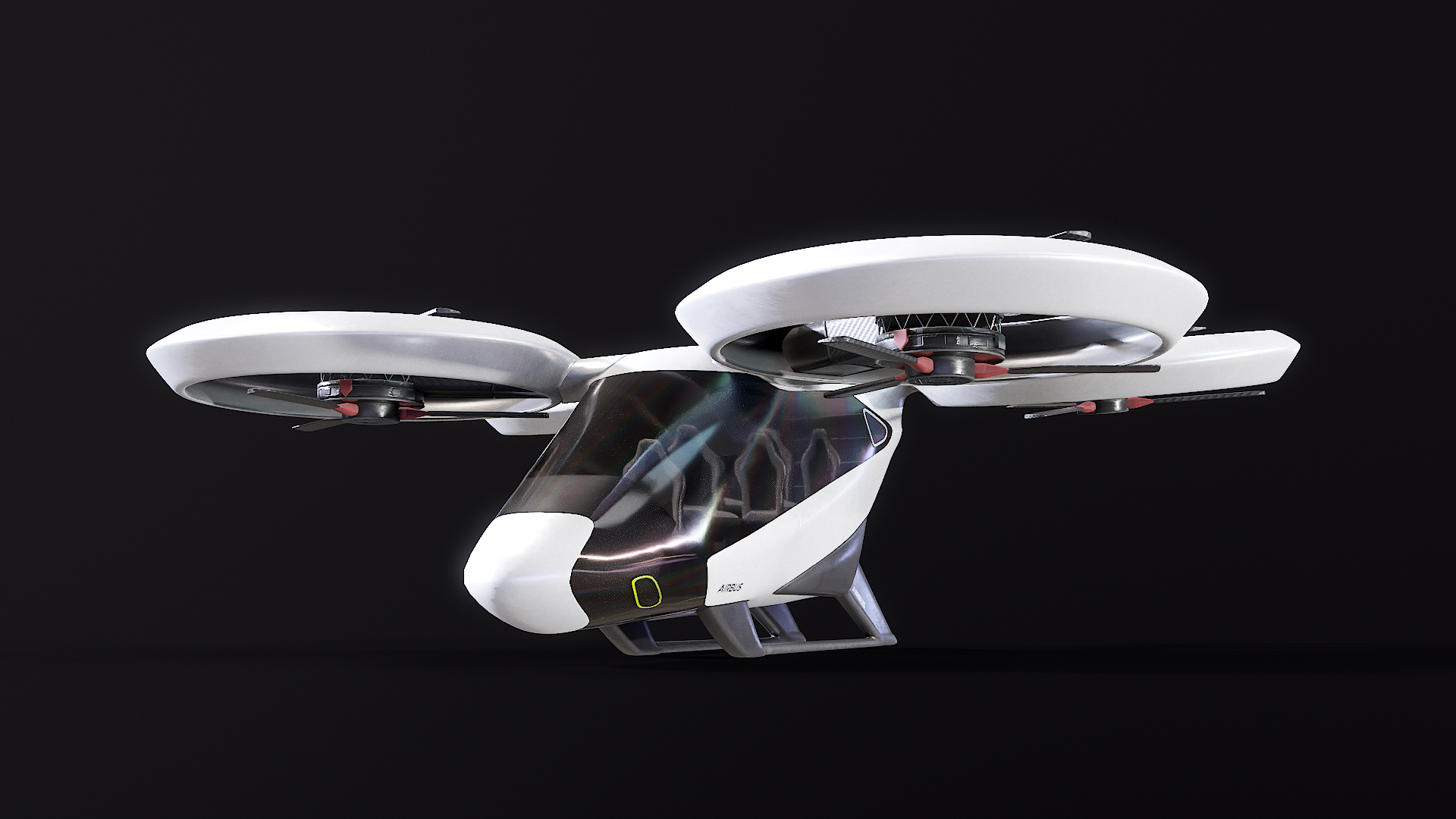 3D Model Flying Taxi Airbus Aero PBR - TurboSquid 1801418