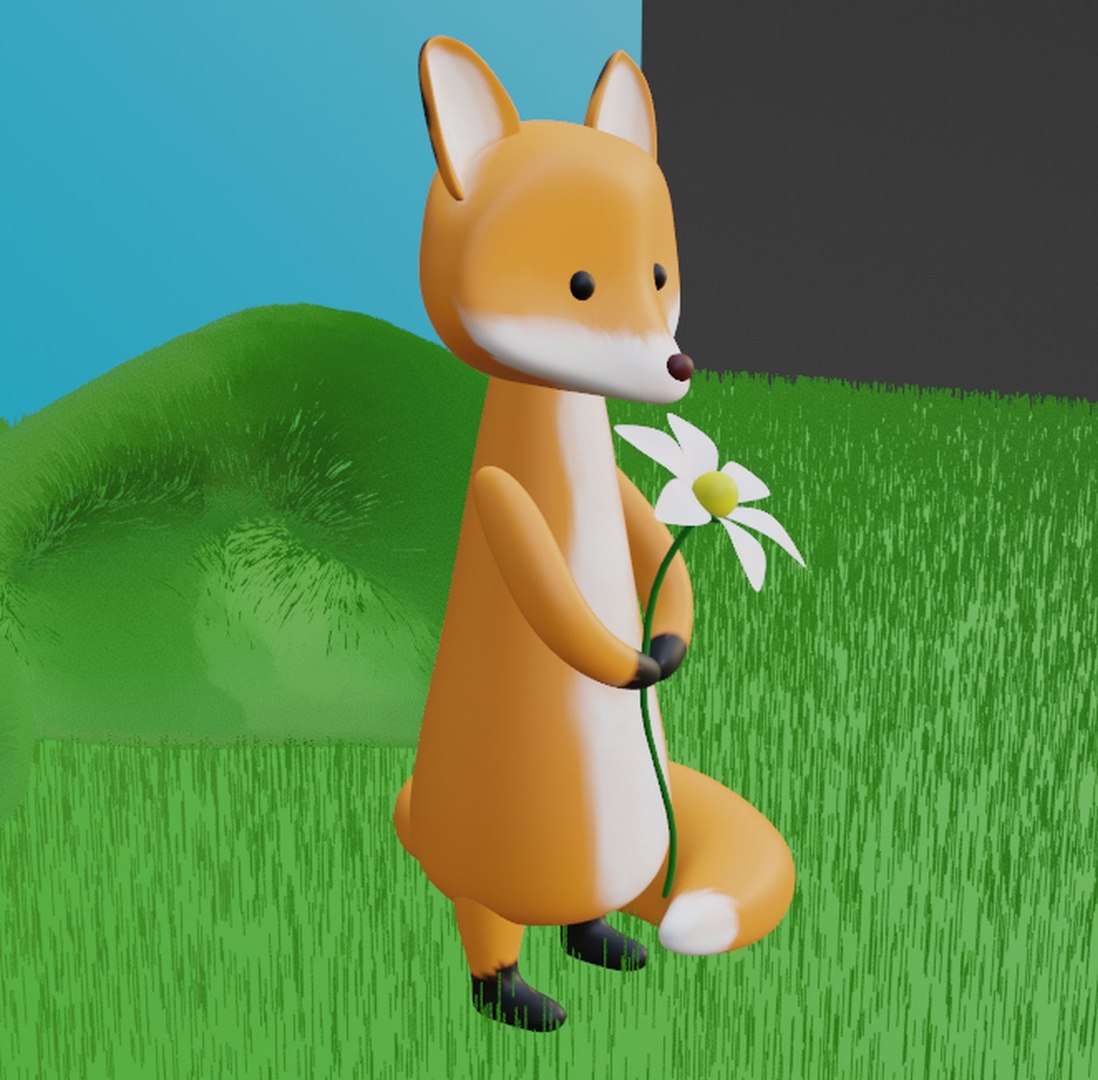 Fox Character Mesh 3D Model - TurboSquid 1998256