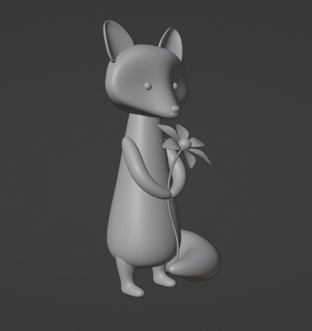 Fox Character Mesh 3D Model - TurboSquid 1998256