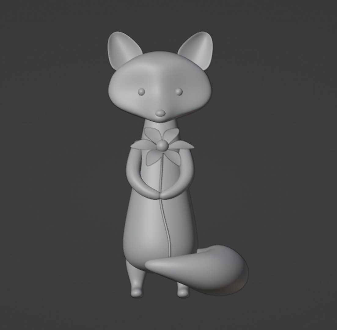 Fox Character Mesh 3D Model - TurboSquid 1998256