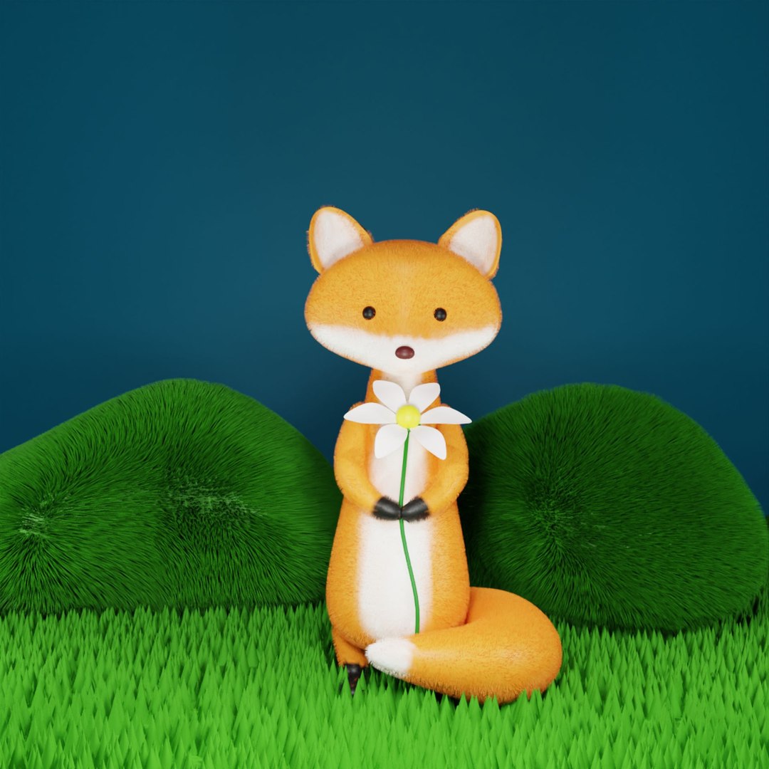 Fox Character Mesh 3D Model - TurboSquid 1998256