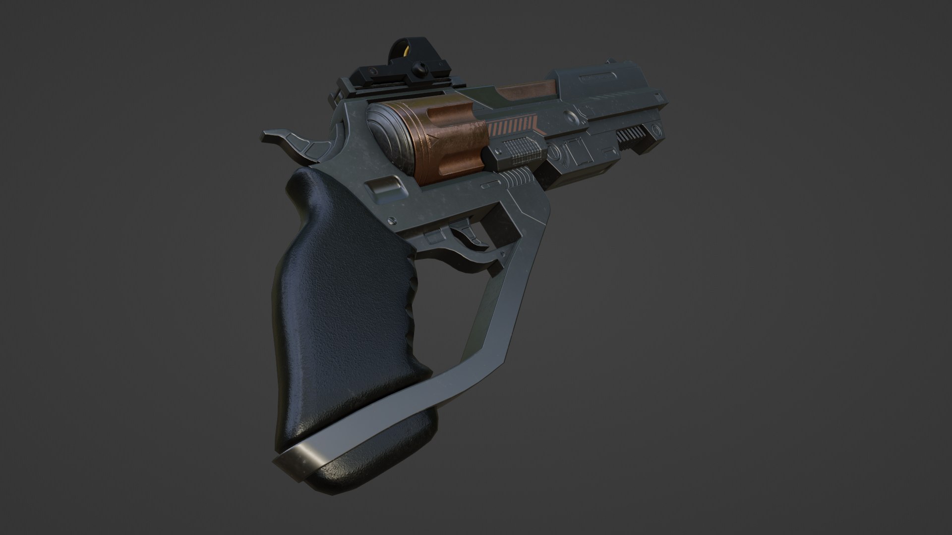 Cyberpunk Revolver 3D - TurboSquid 2063509