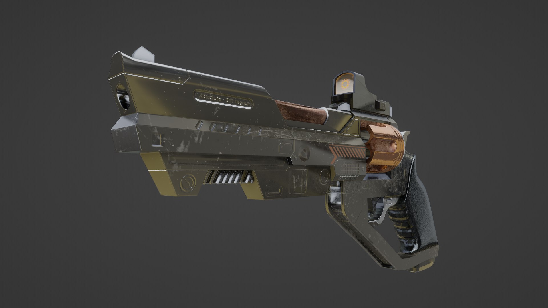 Cyberpunk Revolver 3D - TurboSquid 2063509