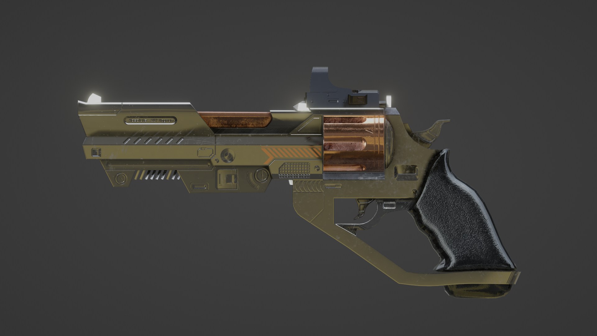 Cyberpunk Revolver 3D - TurboSquid 2063509