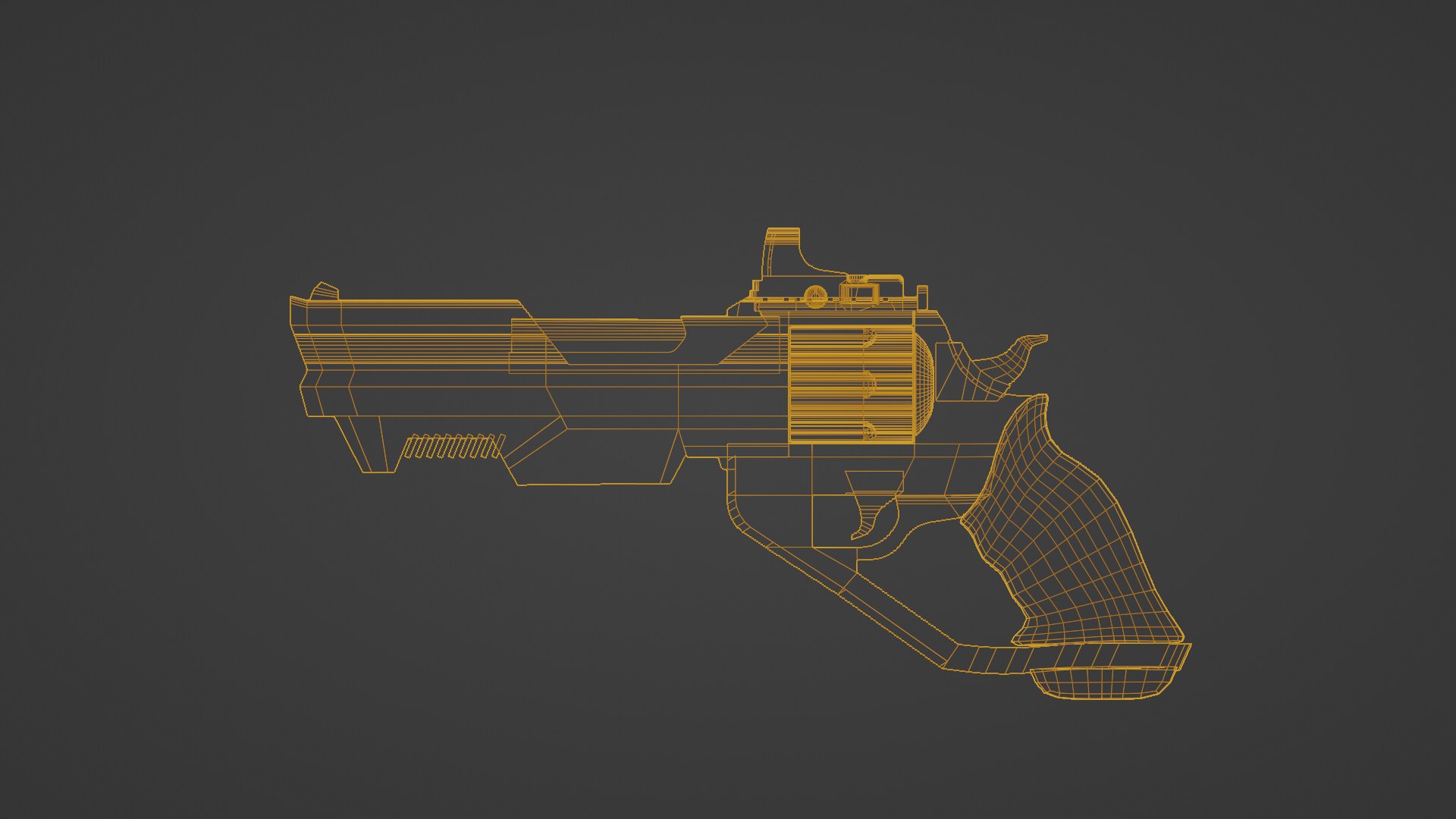 Cyberpunk Revolver 3D - TurboSquid 2063509