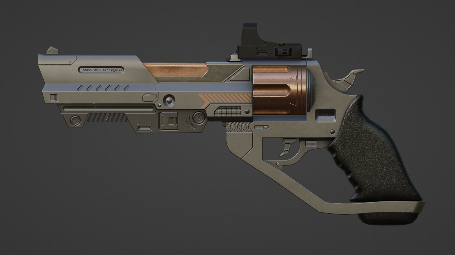 Cyberpunk Revolver 3D - TurboSquid 2063509