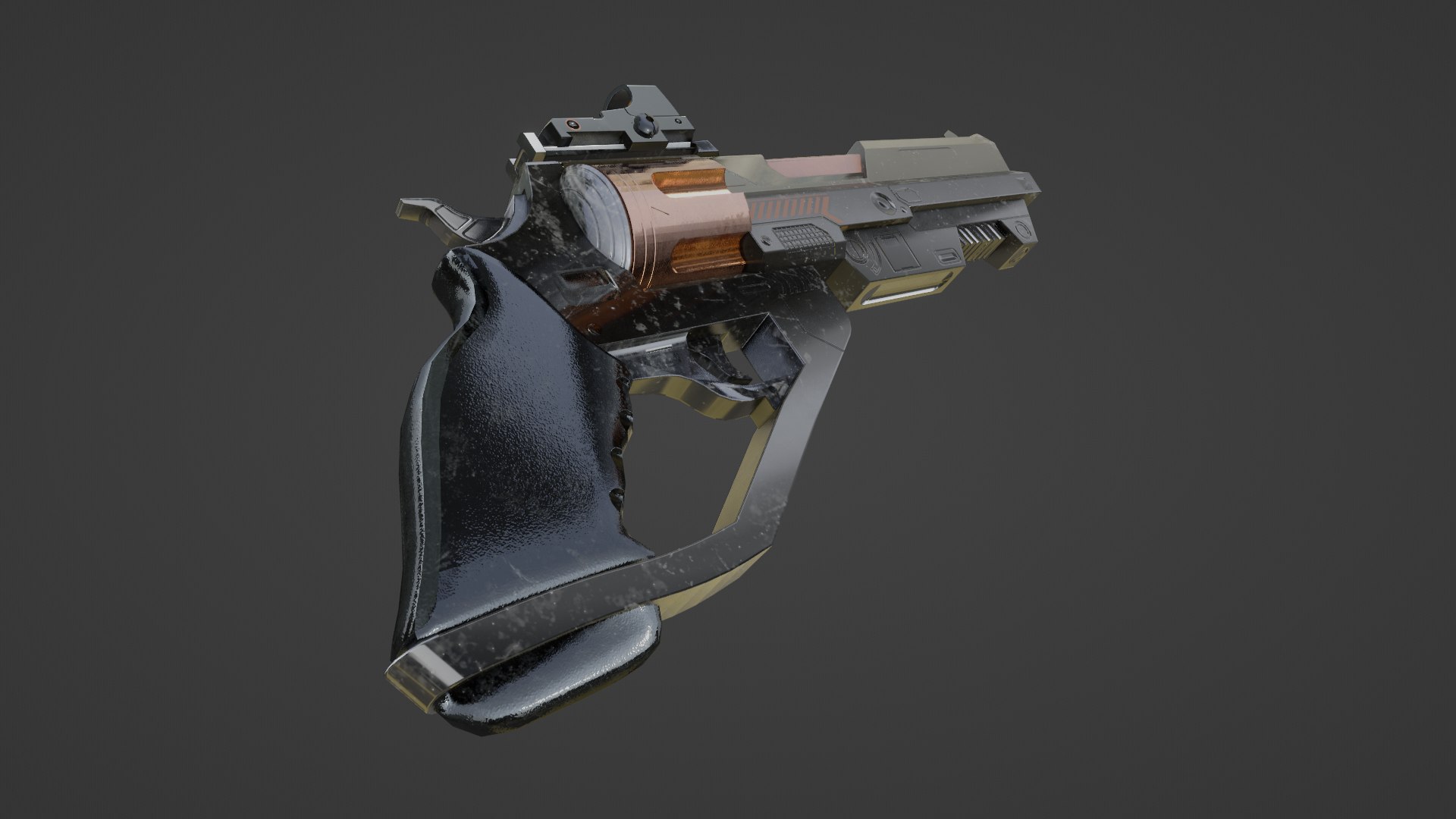 Cyberpunk Revolver 3D - TurboSquid 2063509