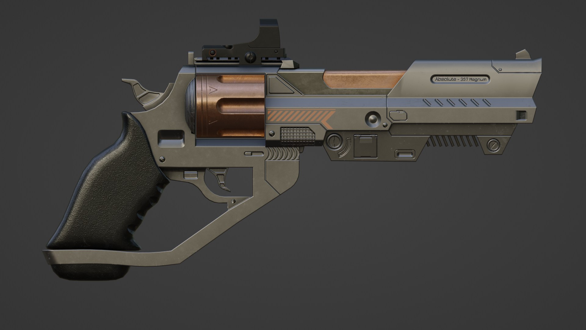 Cyberpunk Revolver 3D - TurboSquid 2063509