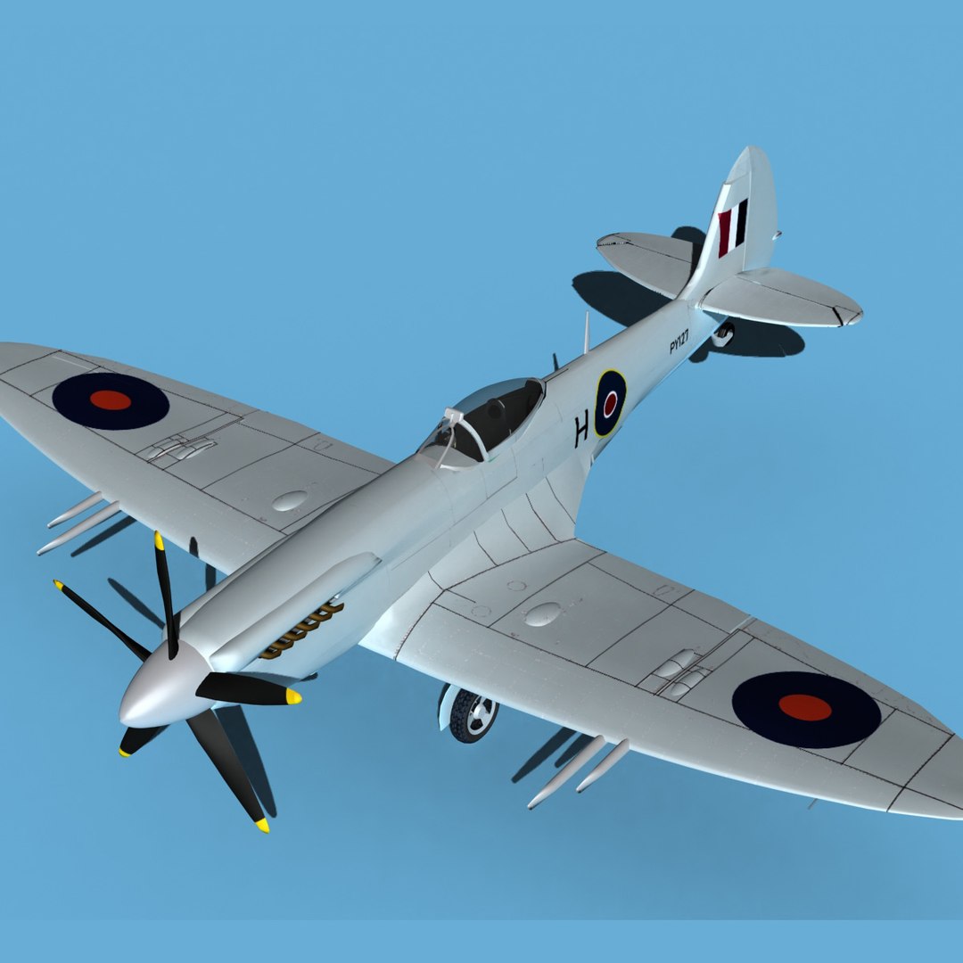 Supermarine Spitfire Mk XXII V05 RAF 3D - TurboSquid 1925737