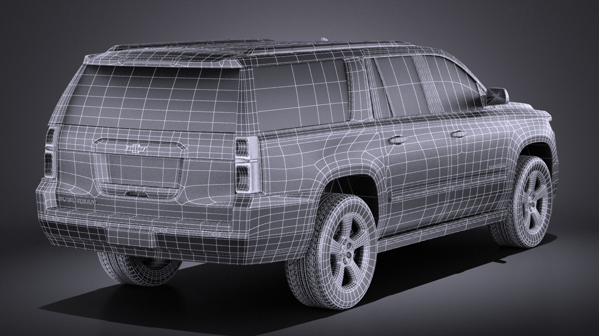 3d Model 2015 Chevrolet Suburban
