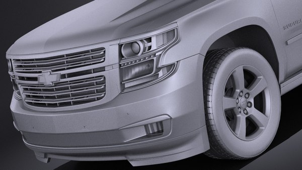 3d model 2015 chevrolet suburban
