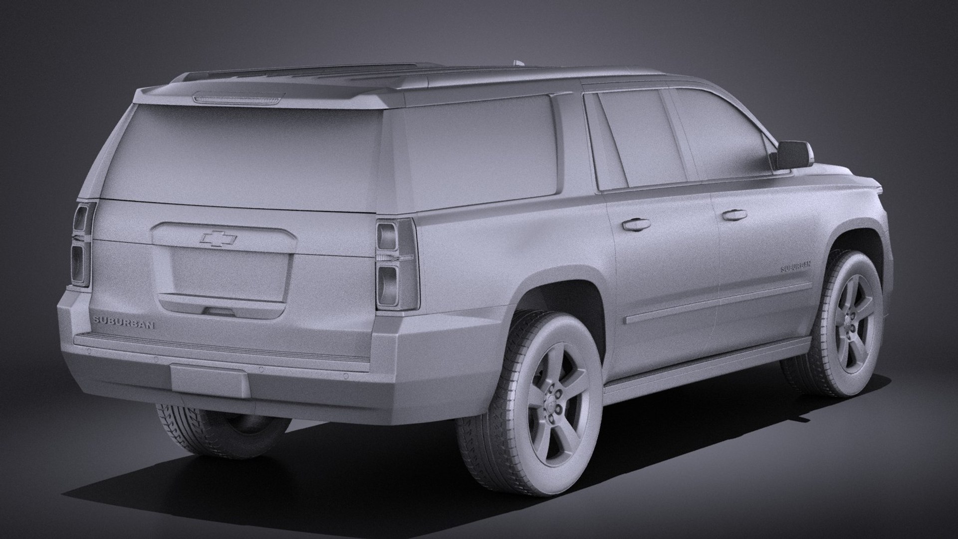 3d Model 2015 Chevrolet Suburban