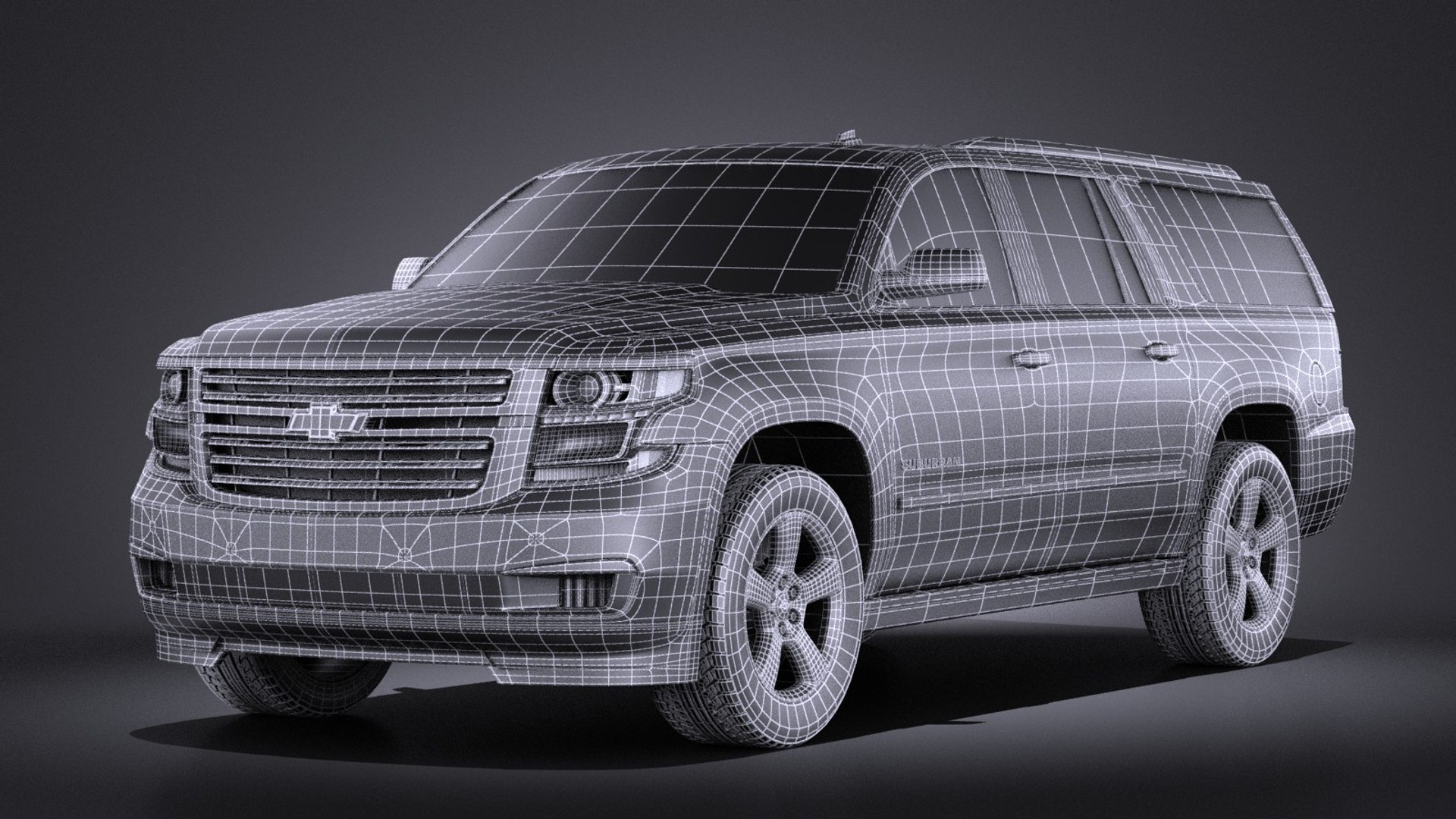 3d Model 2015 Chevrolet Suburban