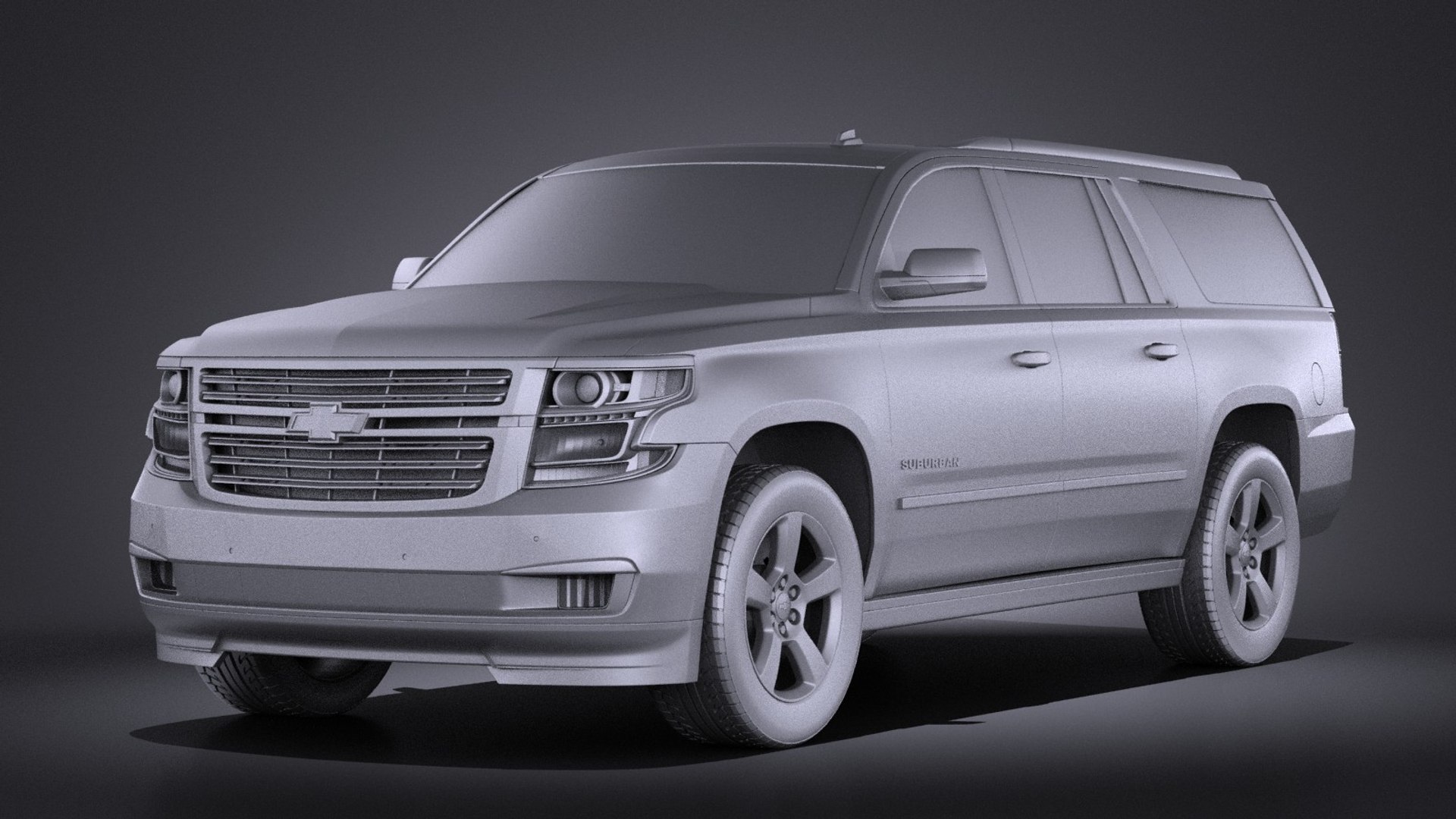 3d Model 2015 Chevrolet Suburban