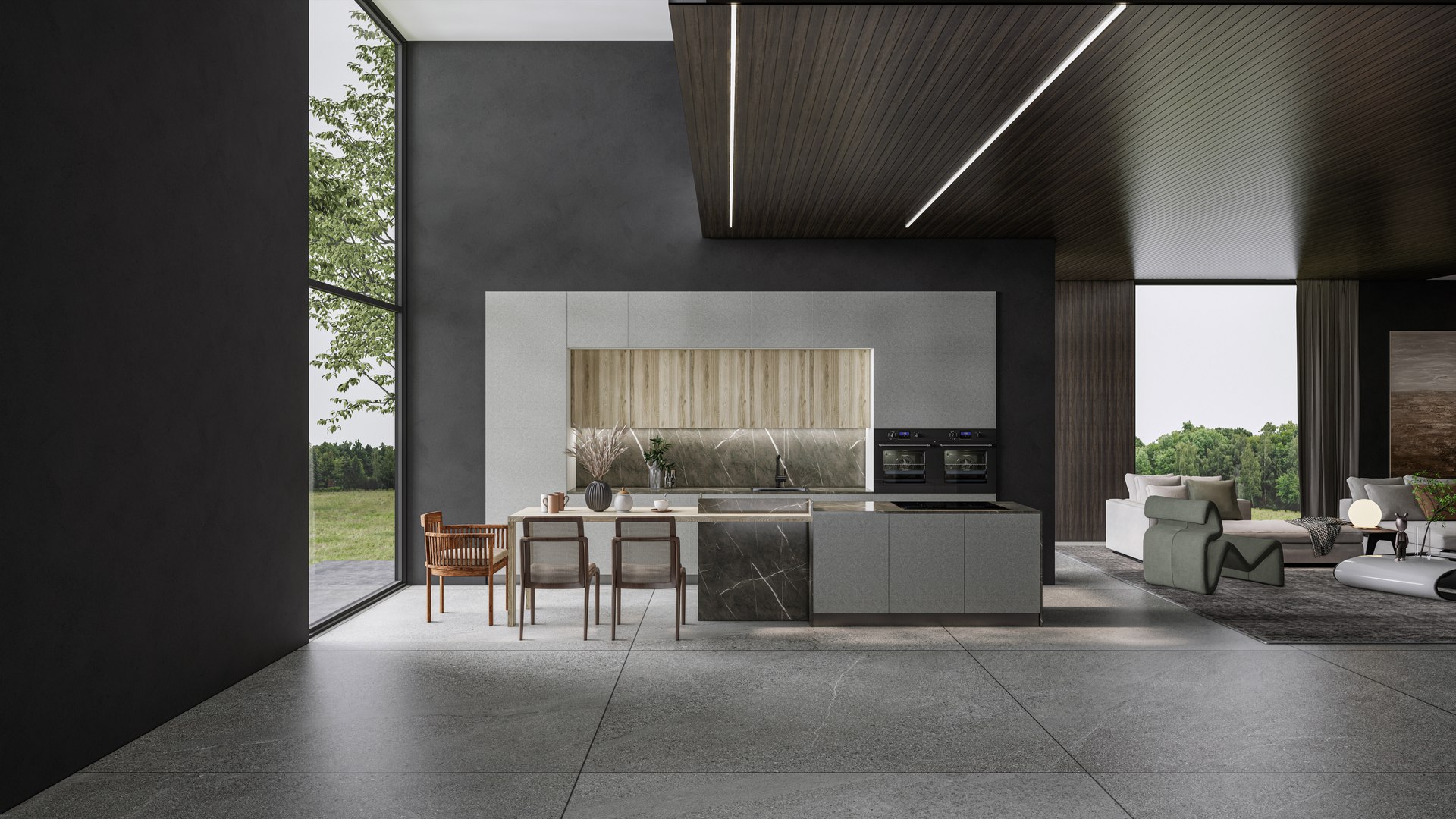 3D Living Room interior Full scene model - TurboSquid 2133569