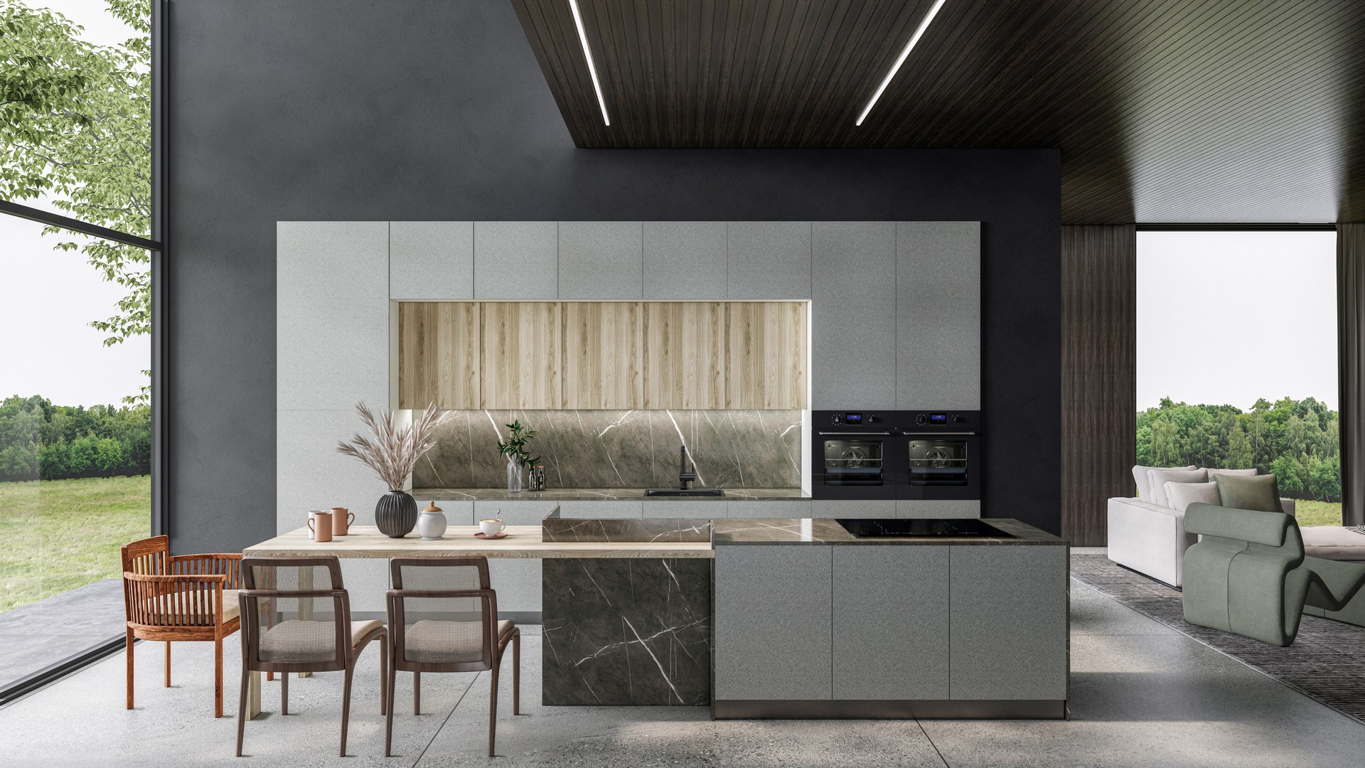 3D Living Room interior Full scene model - TurboSquid 2133569