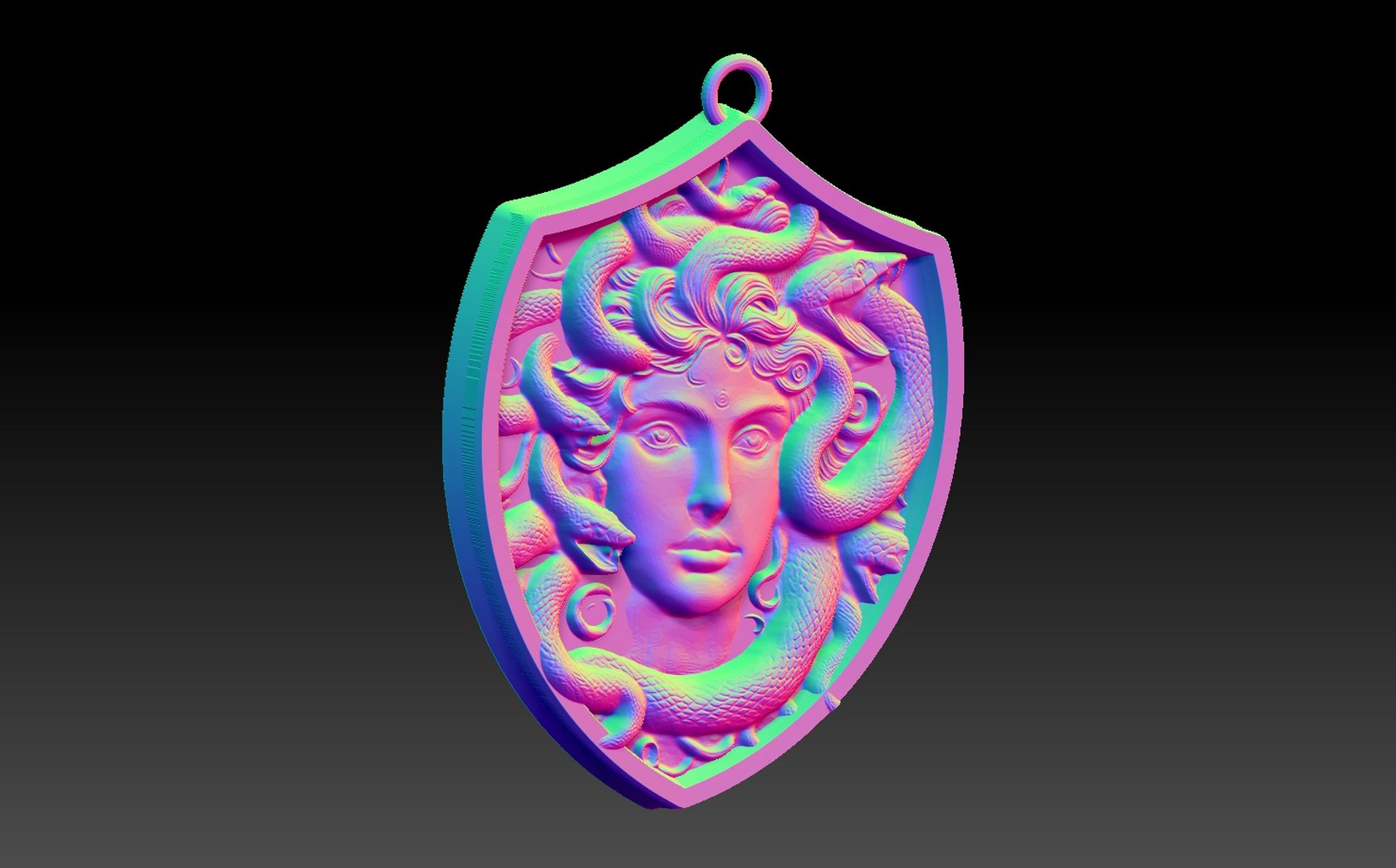 3D MEDUSA PENDANT - TurboSquid 2320163