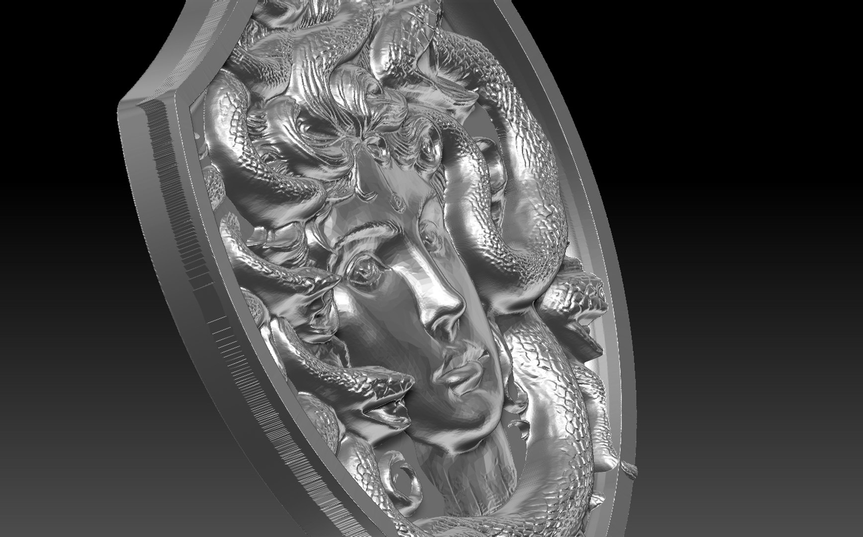 3D MEDUSA PENDANT - TurboSquid 2320163