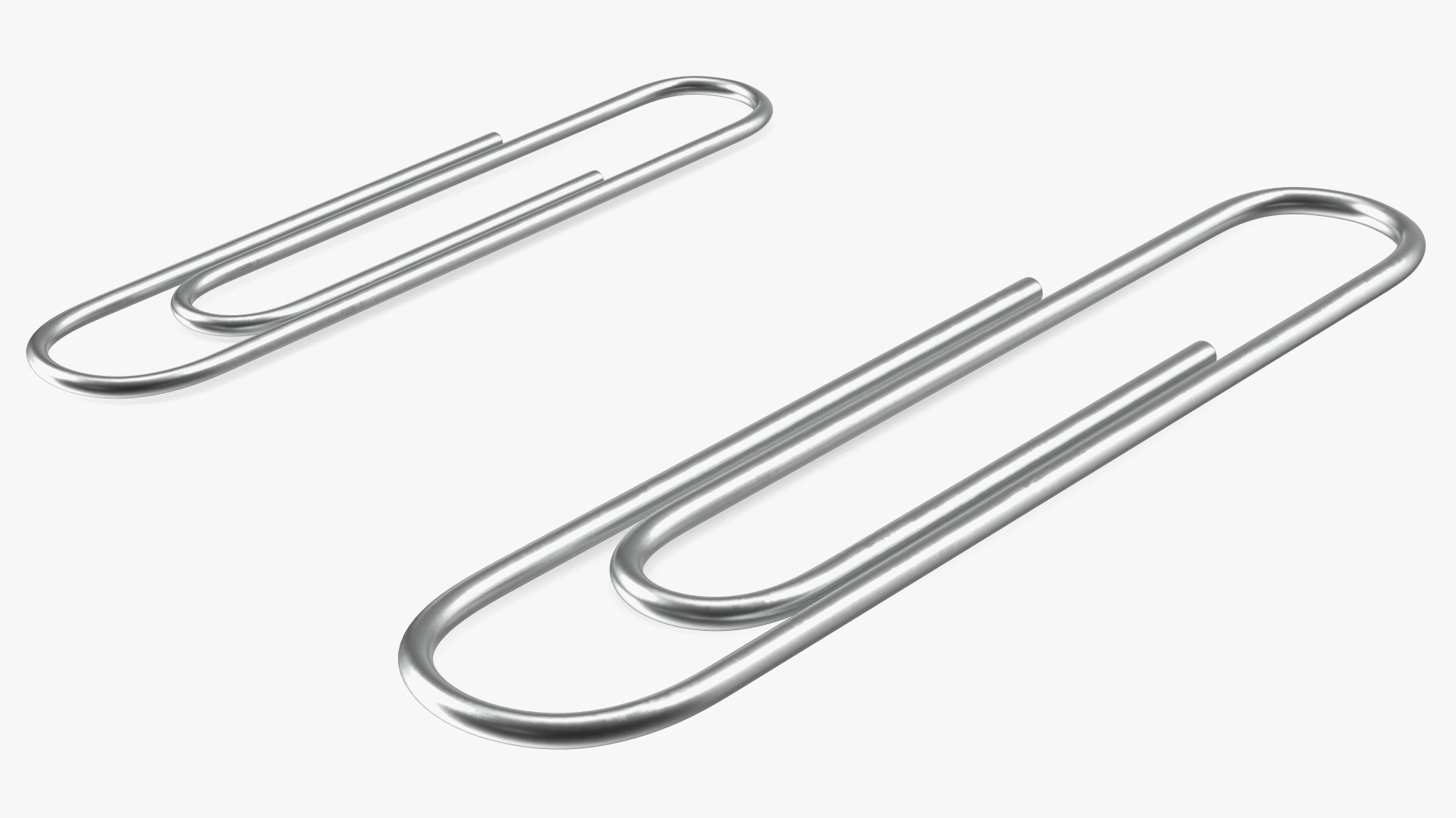 Paper Clip Oval Shape Metal 3D model - TurboSquid 1862496