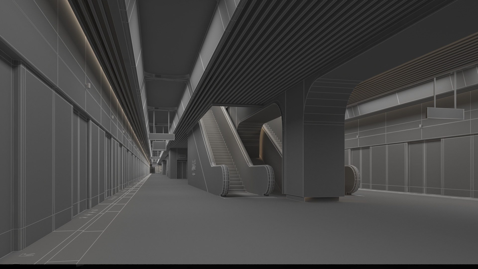 3D Subway Station 1 Model - TurboSquid 2138612