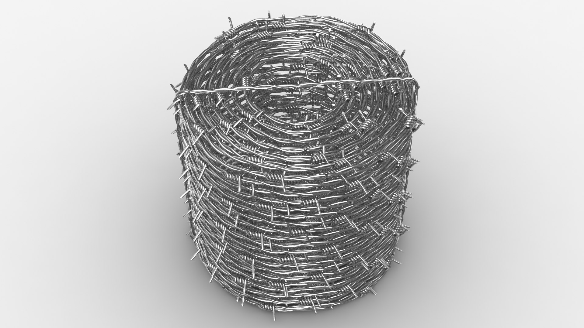 3D Realistic Barbed Wire Model - TurboSquid 1484256