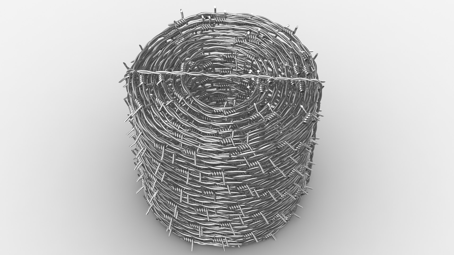 3D Realistic Barbed Wire Model - TurboSquid 1484256