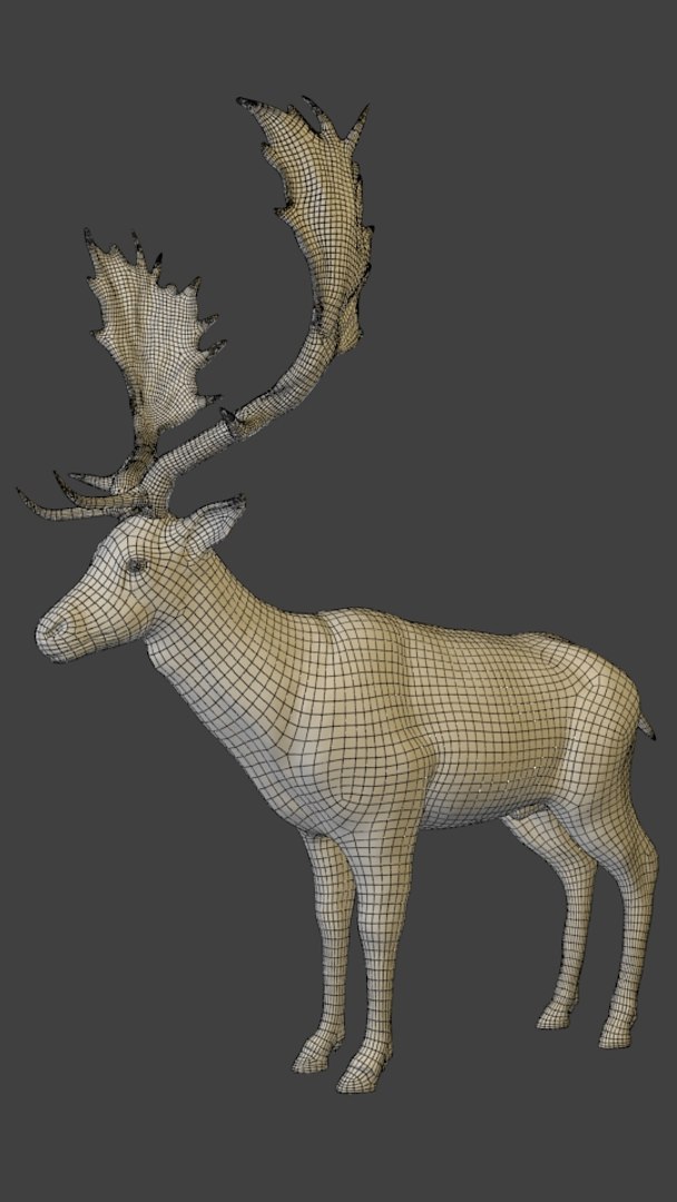 3D Model Fallow Deer - TurboSquid 1208914