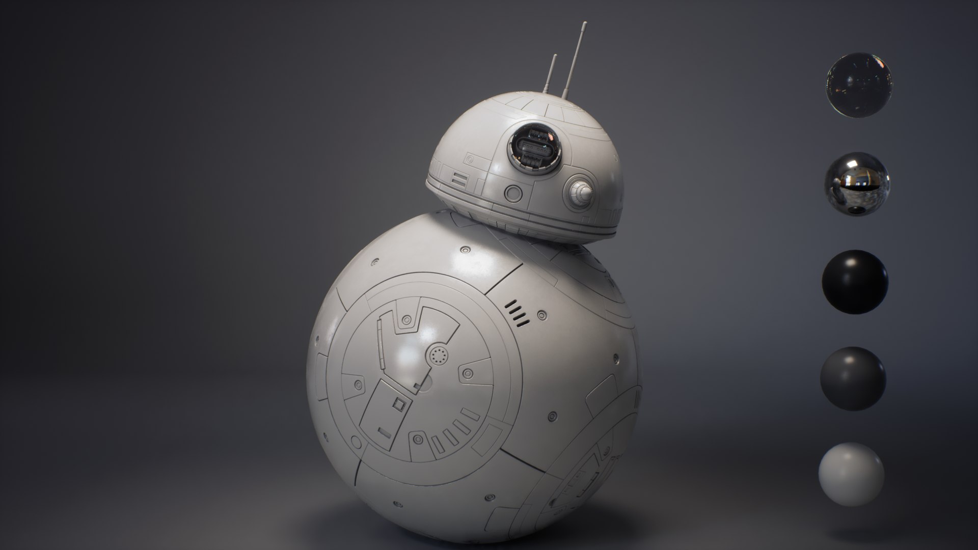 BB-8 Robot Starwars PBR High Model 3D - TurboSquid 2204258