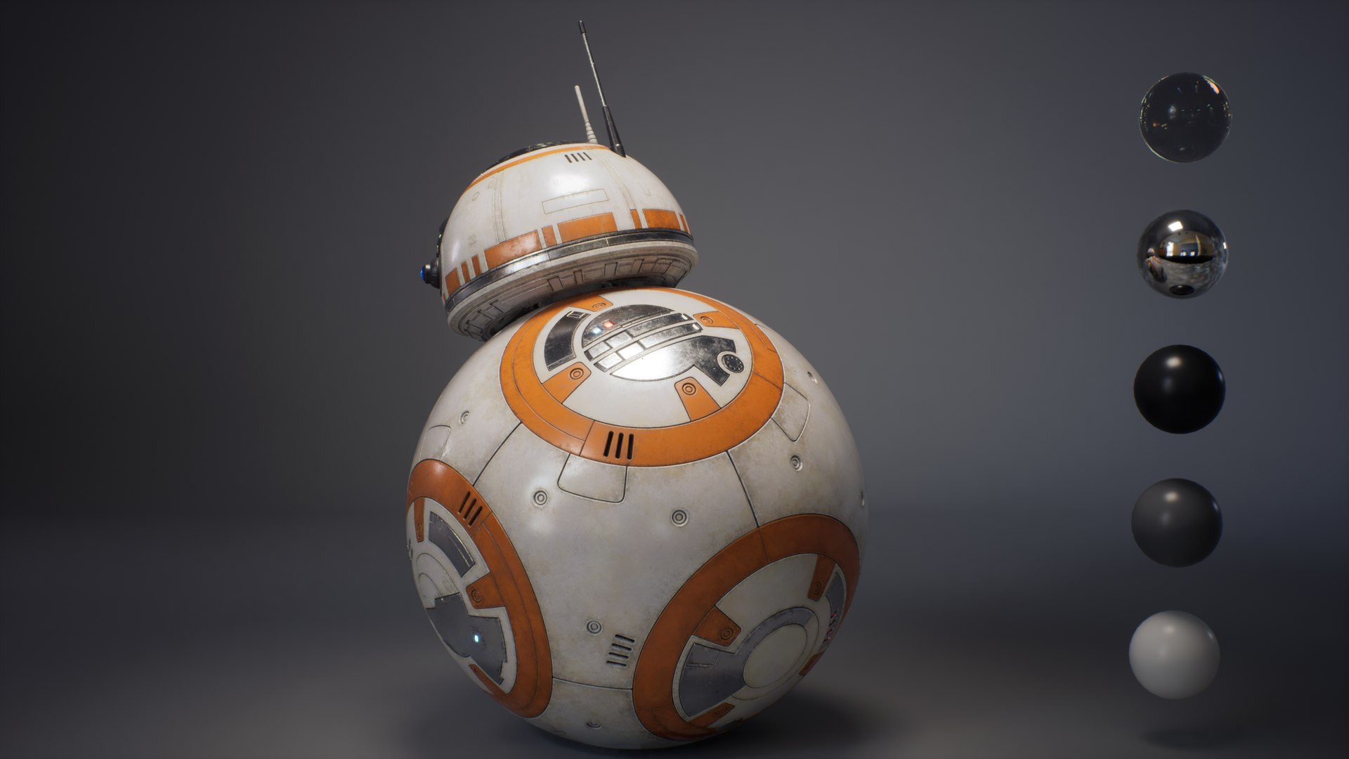 BB-8 Robot Starwars PBR High Model 3D - TurboSquid 2204258