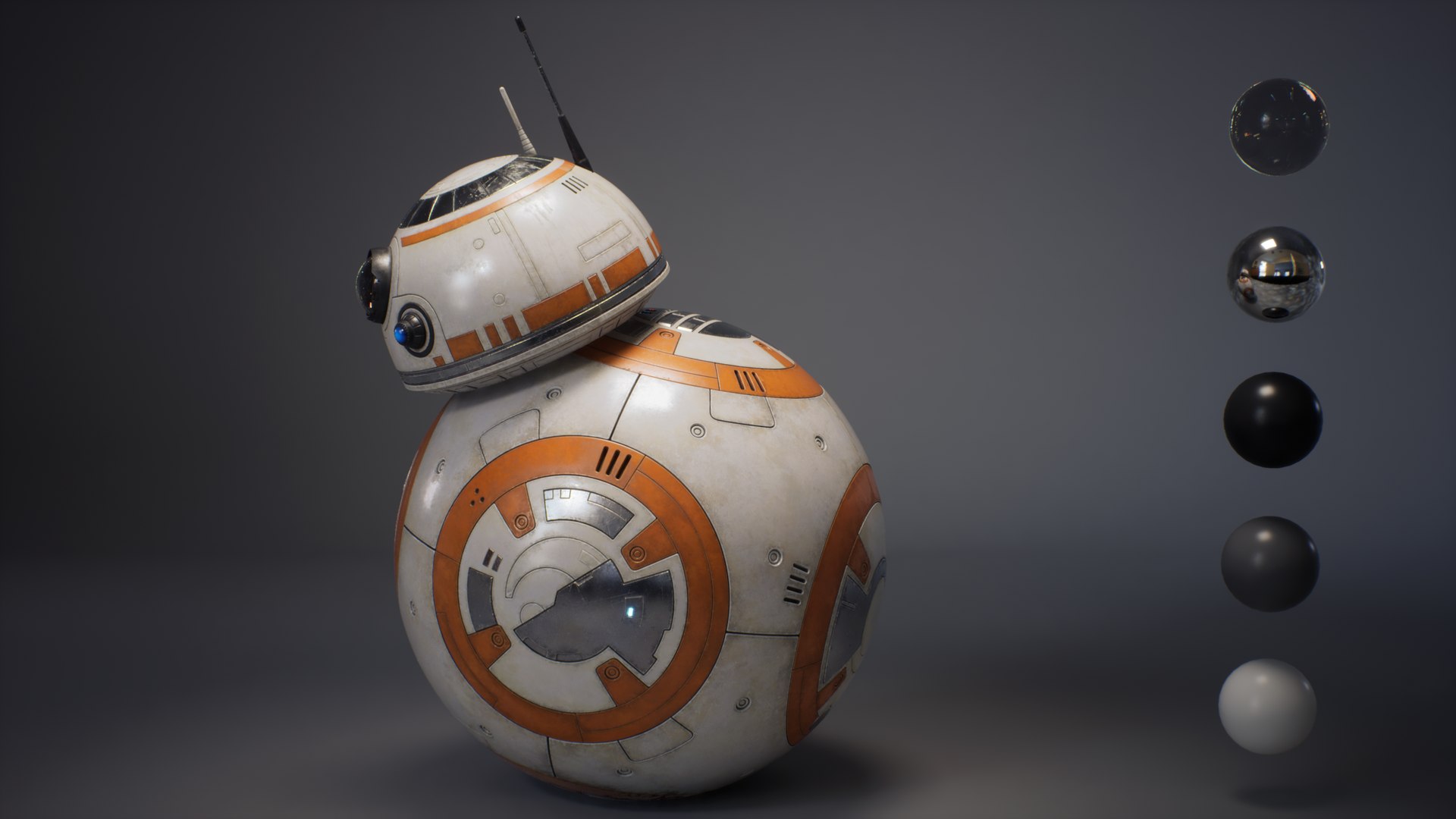 BB-8 Robot Starwars PBR High Model 3D - TurboSquid 2204258