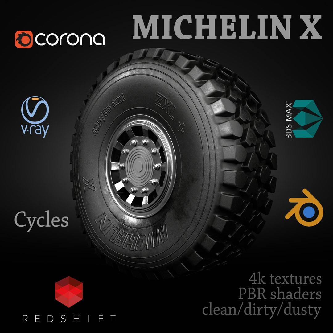 Michelin X Offroad Wheel 3D Model - TurboSquid 1323034