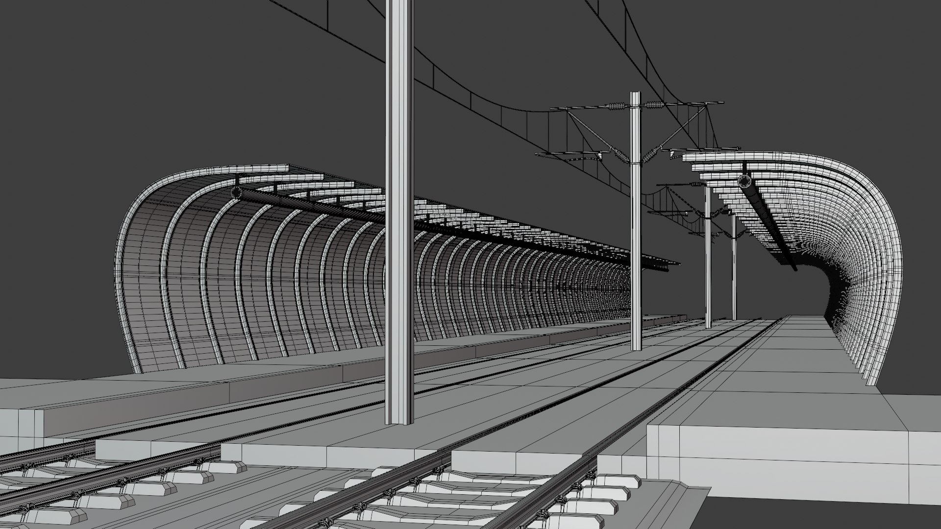 3D Tram Stop Model - TurboSquid 2136489