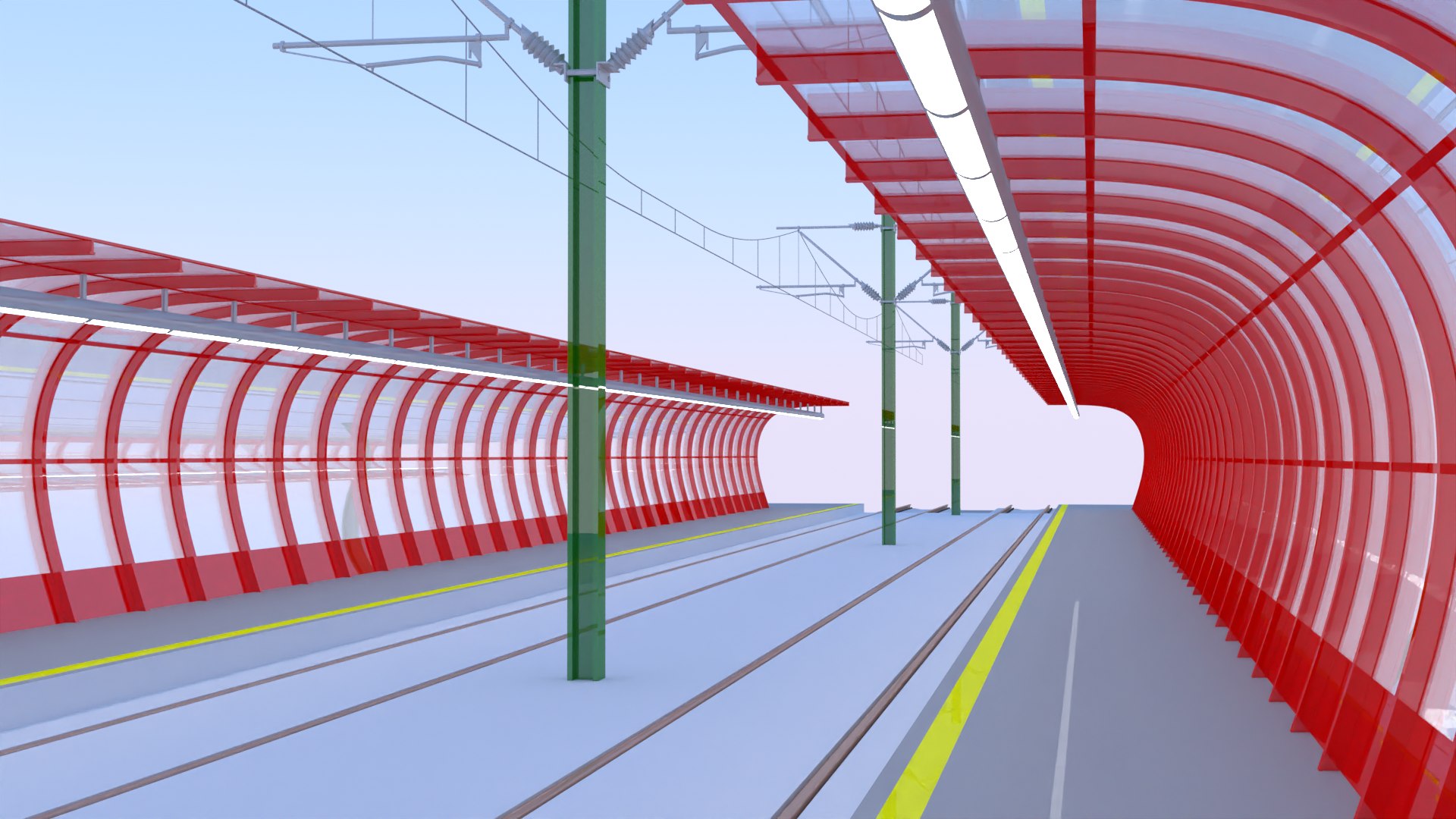 3D Tram Stop Model - TurboSquid 2136489