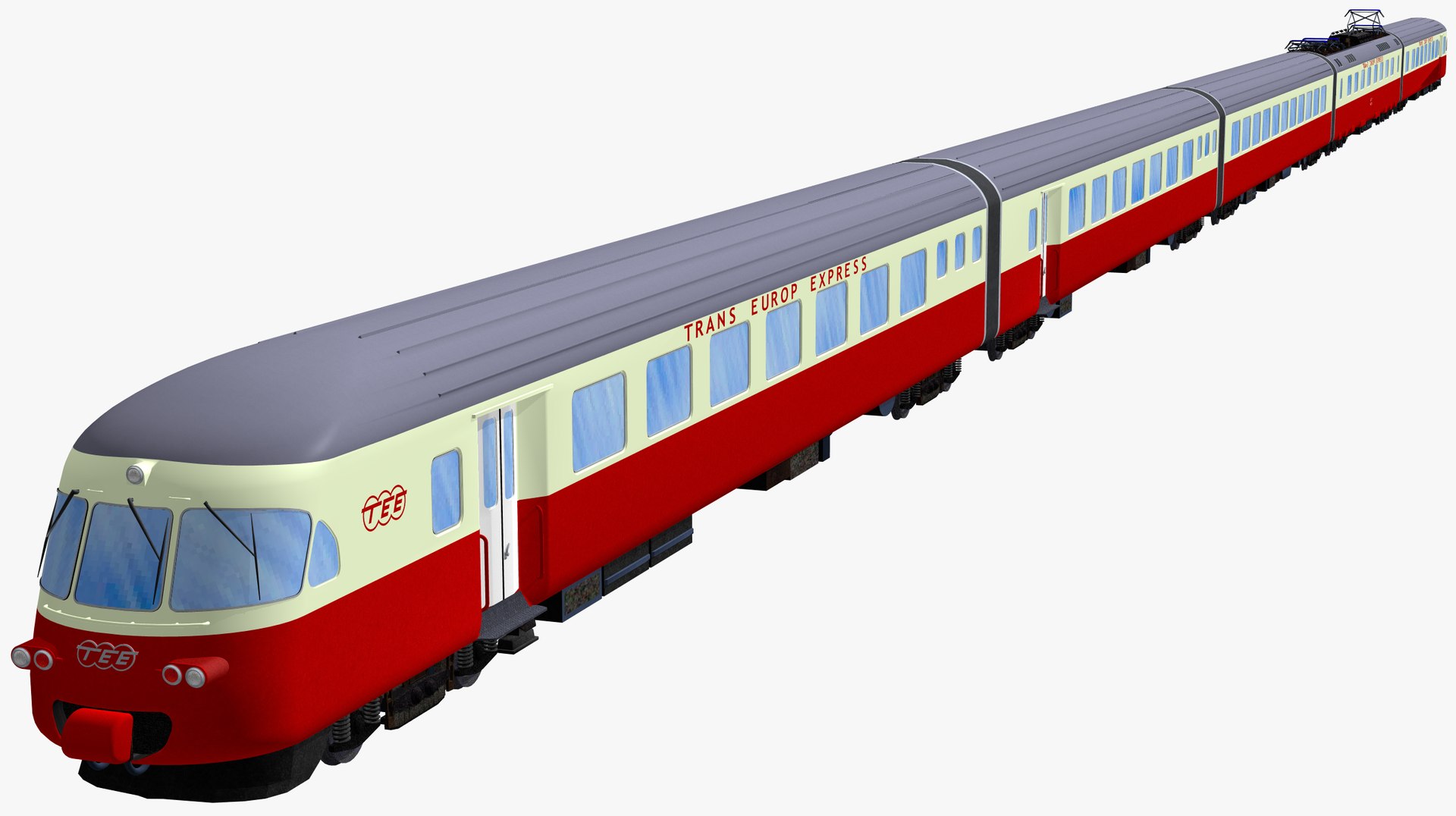 3D Rae Tee Ii - Trans Europ Express - Swiss Electric Passenger Train ...
