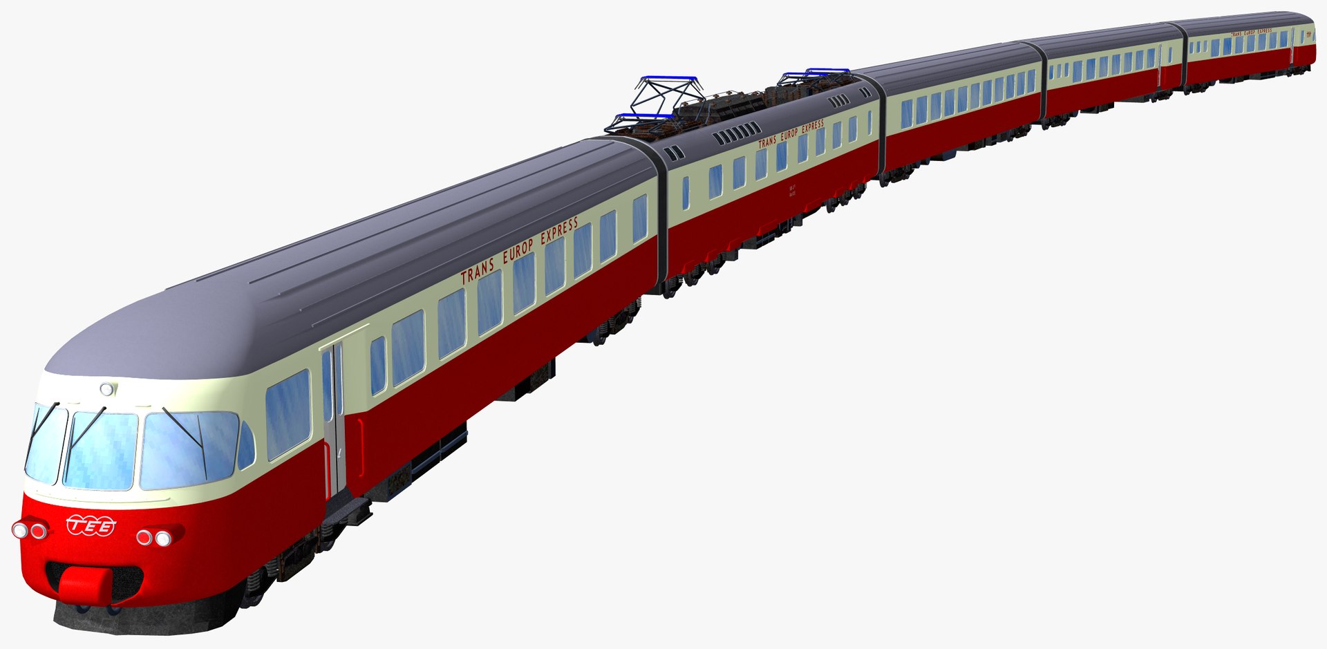 3D Rae Tee Ii - Trans Europ Express - Swiss Electric Passenger Train ...