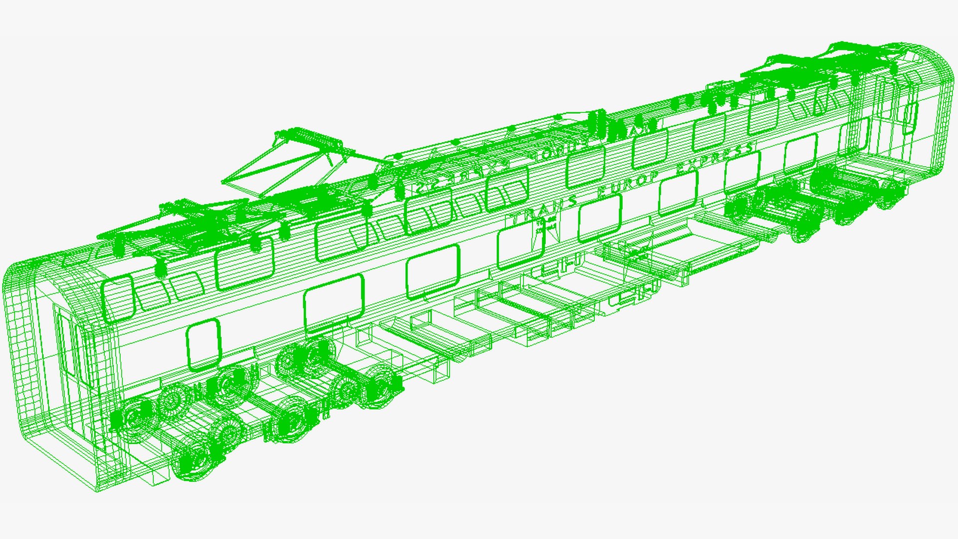 3D Rae Tee Ii - Trans Europ Express - Swiss Electric Passenger Train Model - TurboSquid 1901146