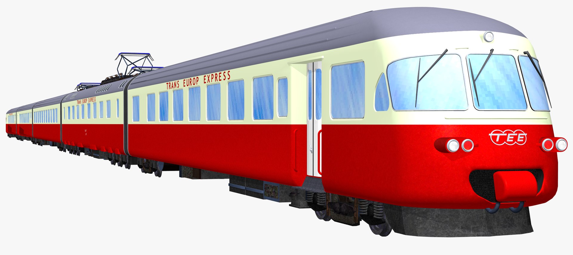 3D Rae Tee Ii - Trans Europ Express - Swiss Electric Passenger Train ...