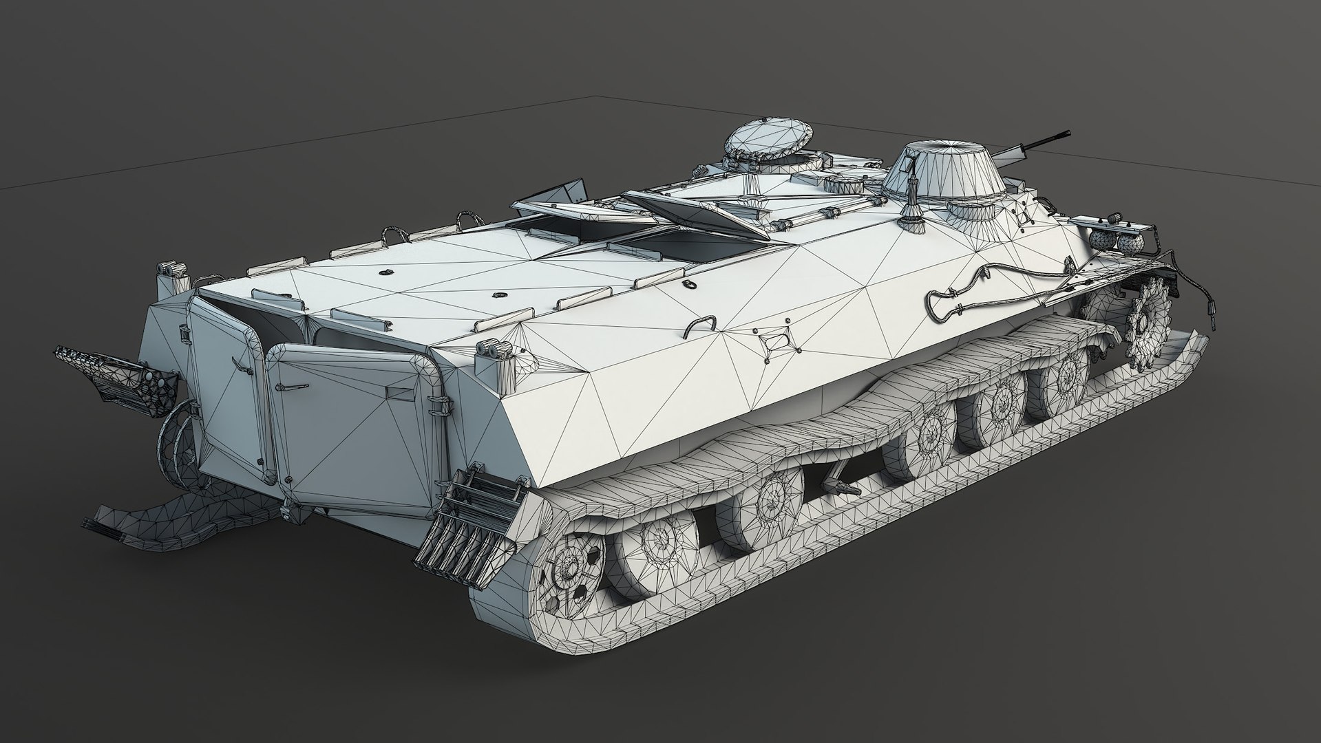 MT-LB Destroyed 3D model - TurboSquid 2118297