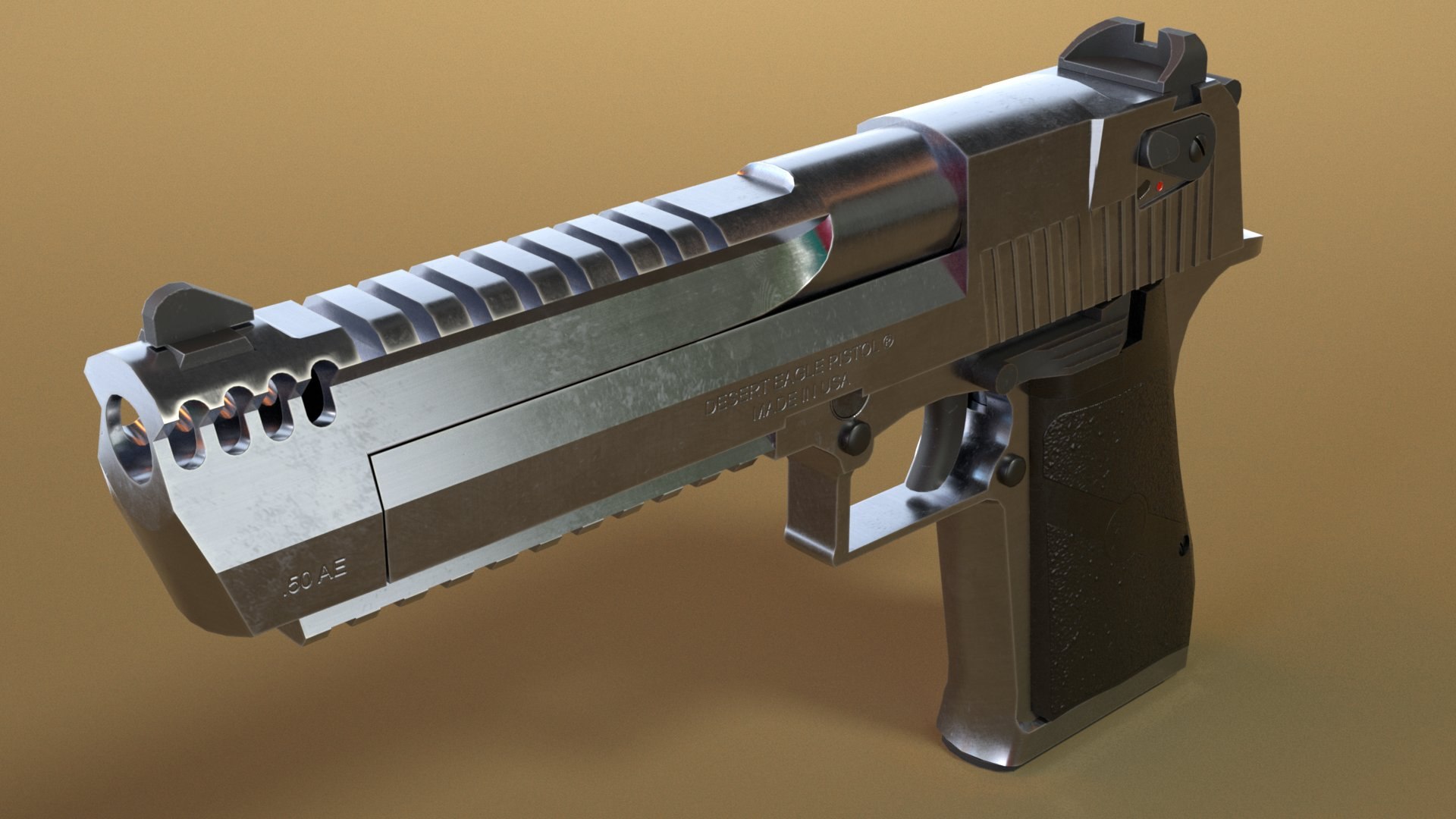 Desert Eagle Pistol 3D Model - TurboSquid 2010336