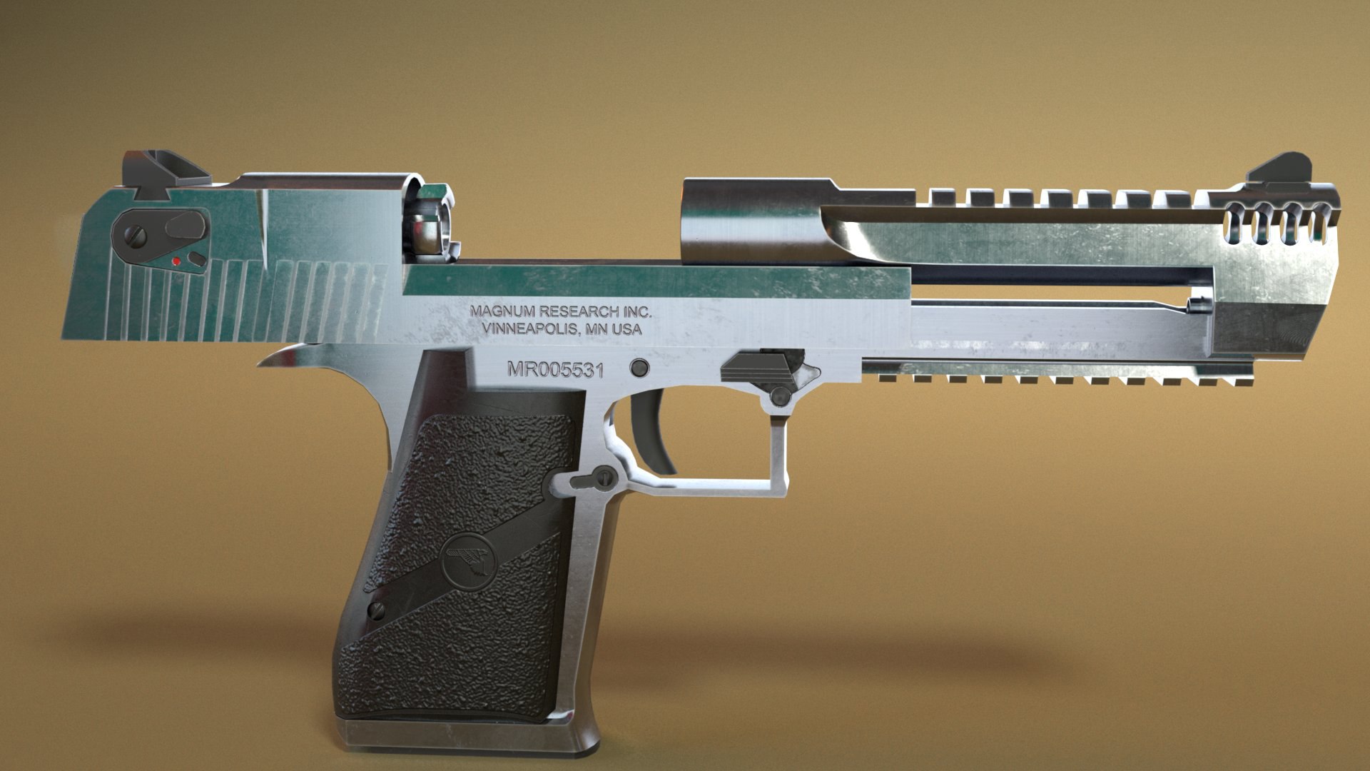 Desert Eagle Pistol 3D Model - TurboSquid 2010336