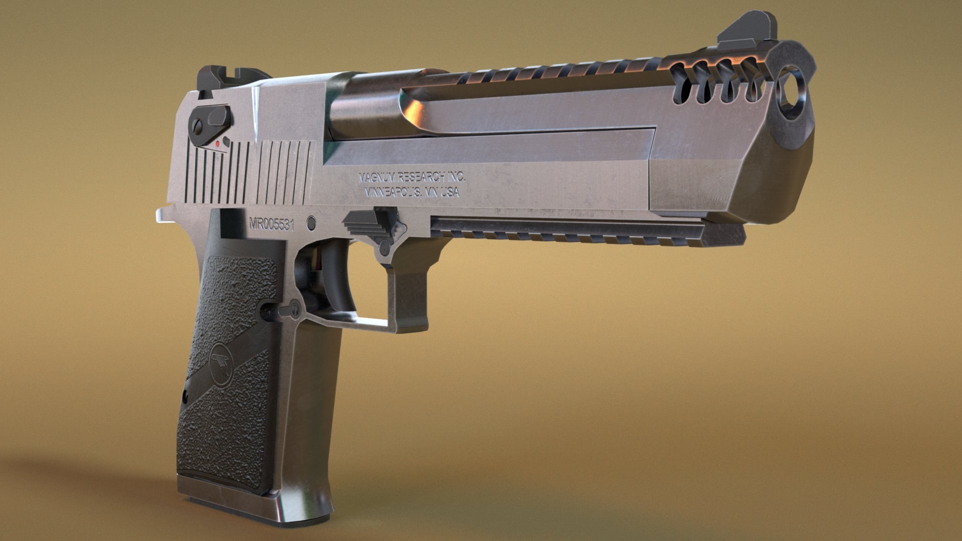Desert Eagle Pistol 3D Model - TurboSquid 2010336