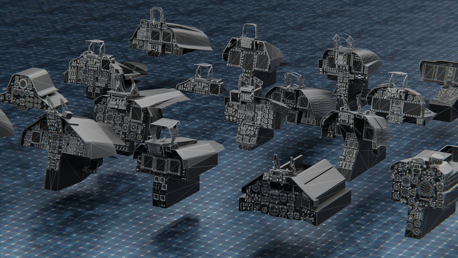 3D 1250 Part War Kitbash Model - TurboSquid 2329554