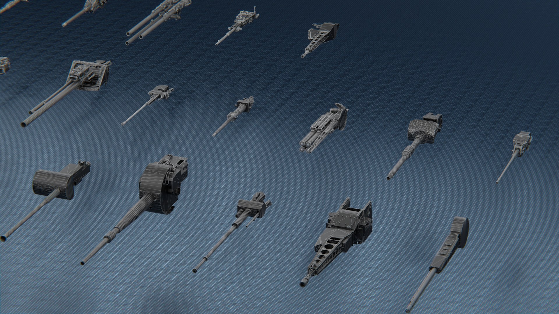 3D 1250 Part War Kitbash Model - TurboSquid 2329554